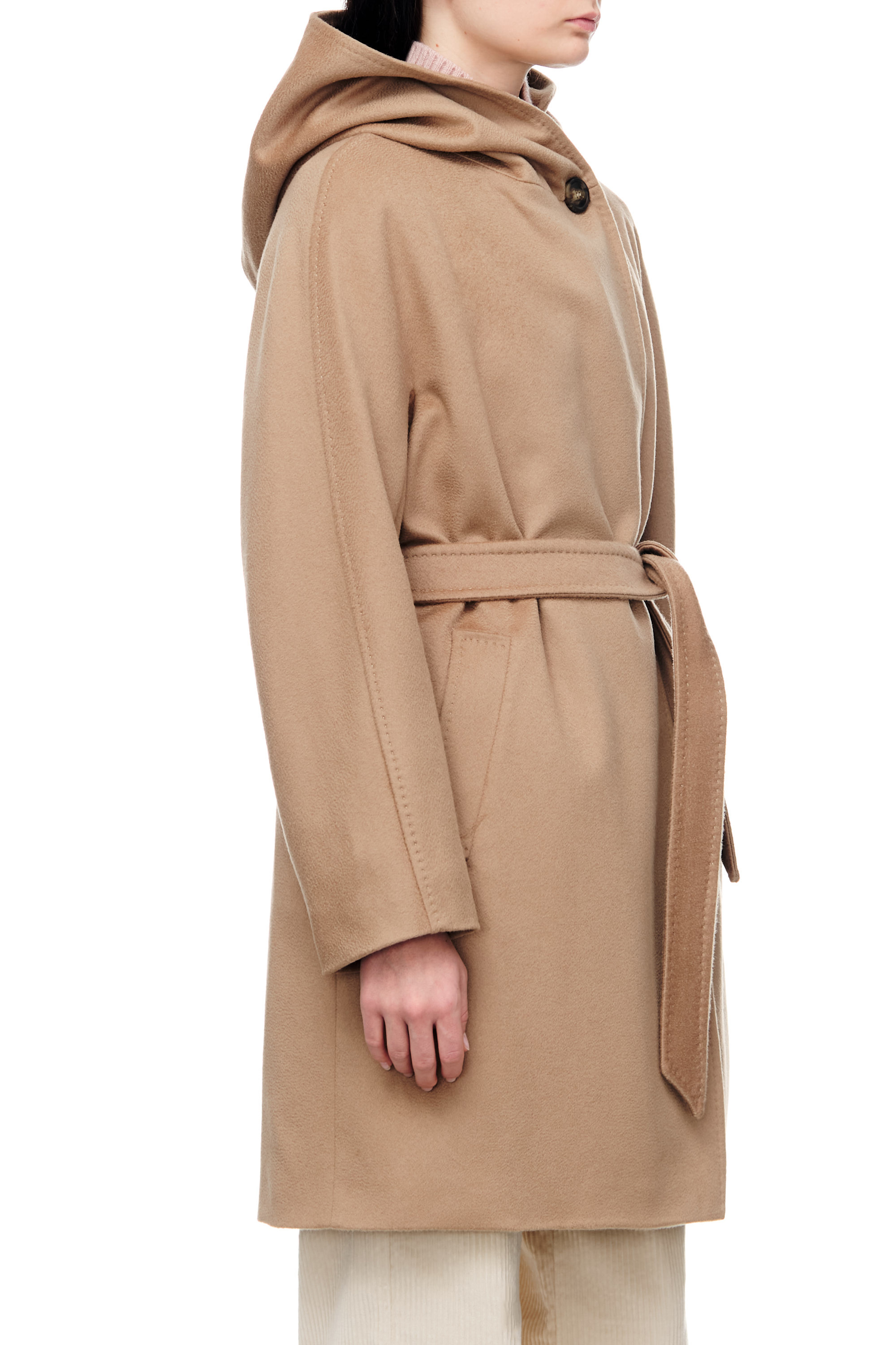 Weekend Max Mara женское пальто parole из шерсти с капюшоном со скидкой ...