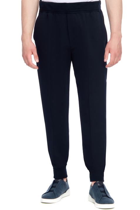 Zegna мужские брюки из эластичного хлопка синий цвет, размер 56, 58 ...