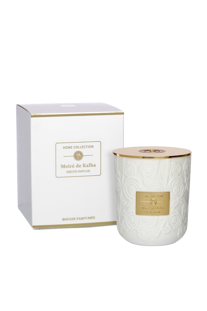 ᐅ Свеча Moire de Kalha, 200 гр Orens Parfums, белый, размер 200, цена 349.99 BYN