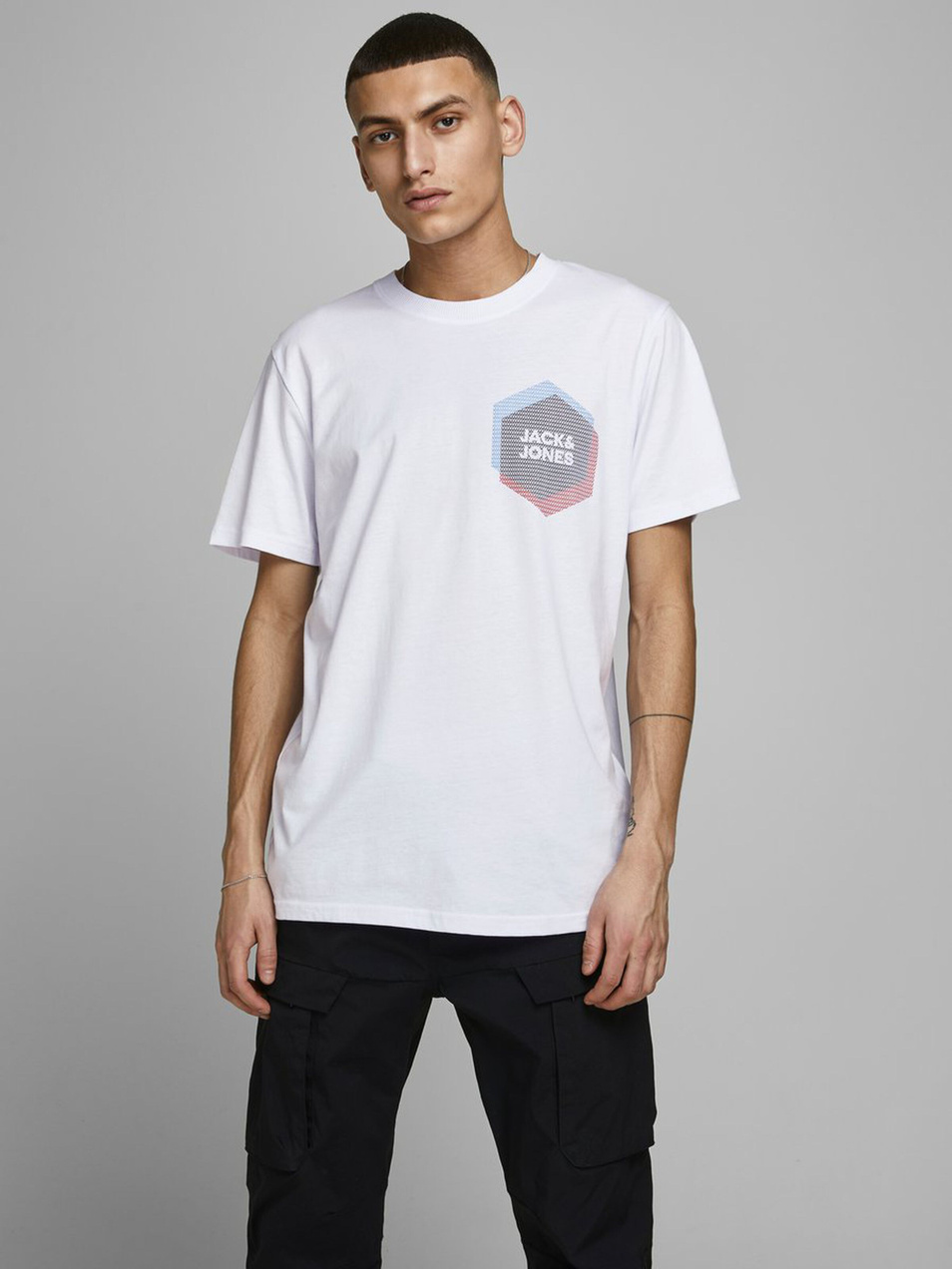 Jack & Jones мужская футболка из натурального хлопка со скидкой 50% ...