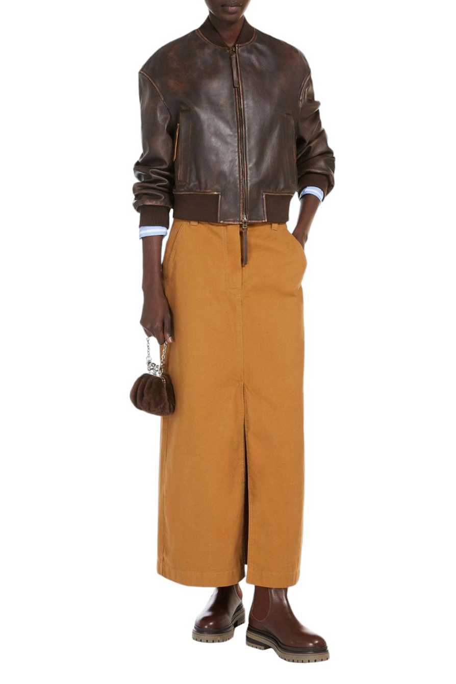 Weekend Max Mara ❤ женская юбка quincy джинсовая с разрезом Weekend Max Mara ❤ женская юбка quincy джинсовая с разрезом